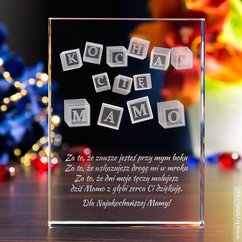 Klocki 3D » Kocham Cię Mamo « prezent dla mamy