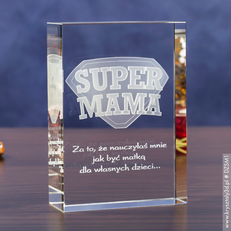 Odznaka 3D » Super Mama « oryginalny prezent dla mamy