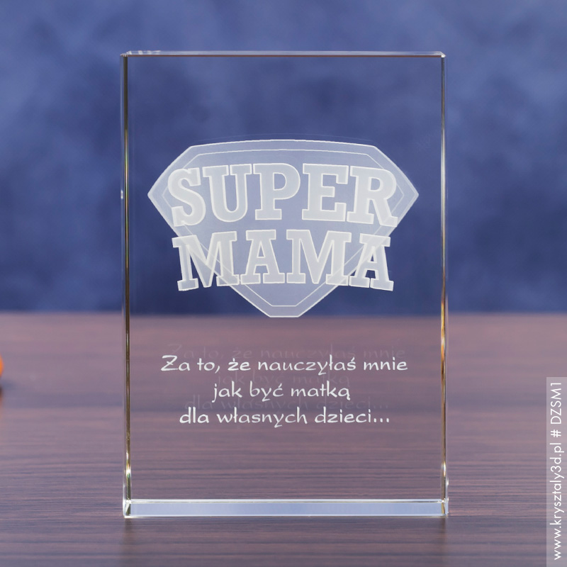 Odznaka 3D » Super Mama « oryginalny prezent dla mamy